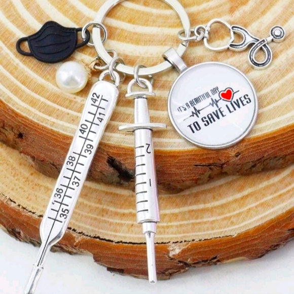 Other | Nwt Inscribed Nursema Doctor Keychain With Charms | Poshmark